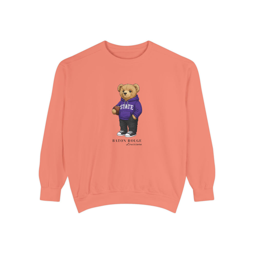 Baton Rouge, Louisiana Teddy Bear Comfort Colors Sweatshirt | Home City ...